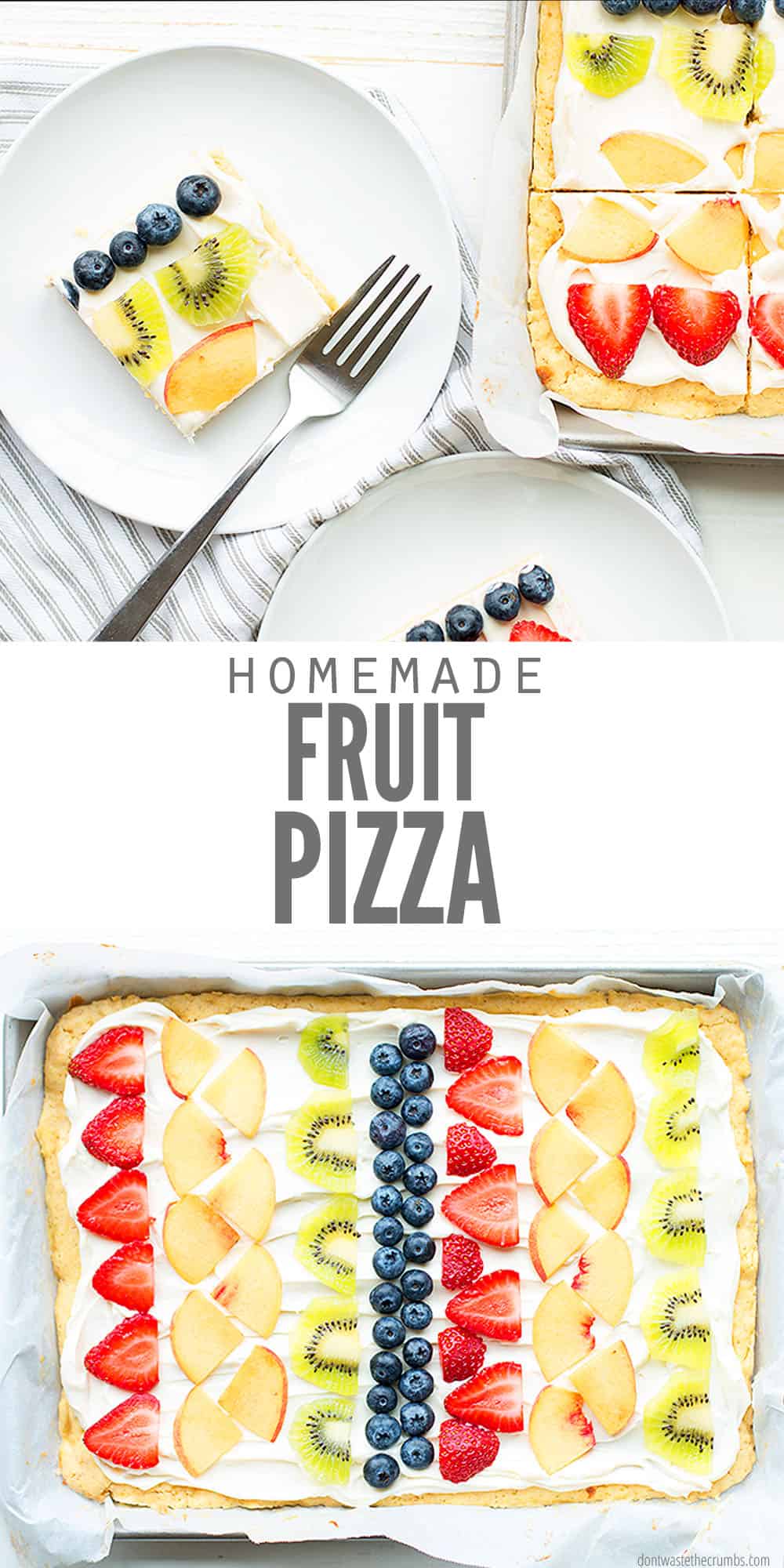 Healthy Fruits Pizza | 4-Ingredient Easy Dessert!