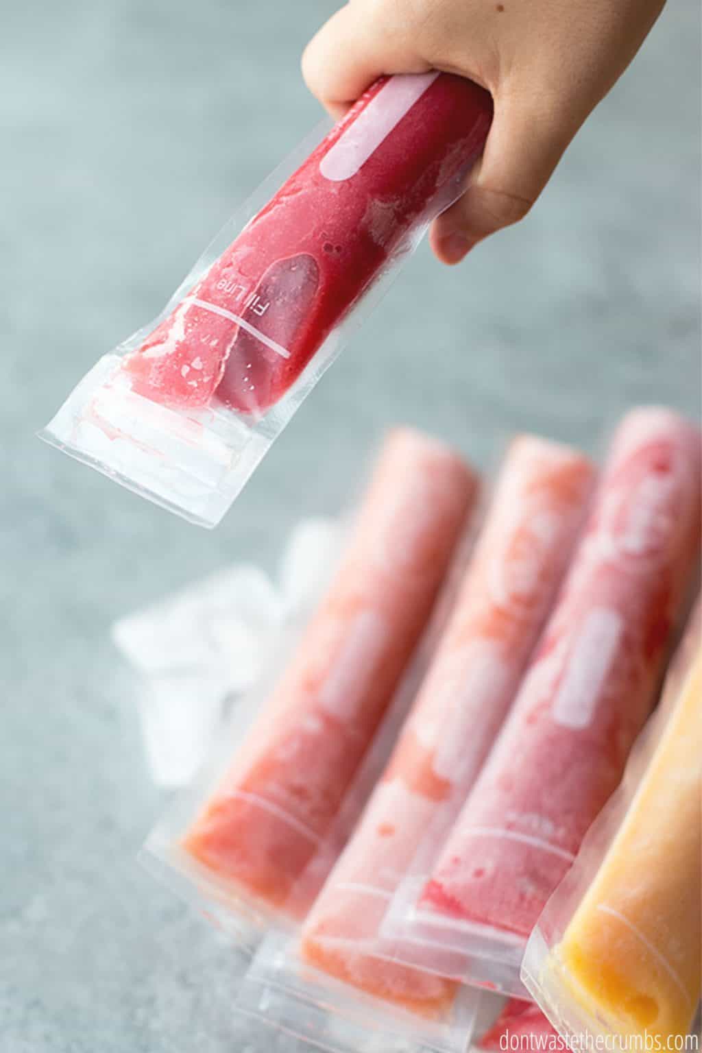 Homemade Ice Pops | 100% fruit and sugar free ice pops (+ Video)